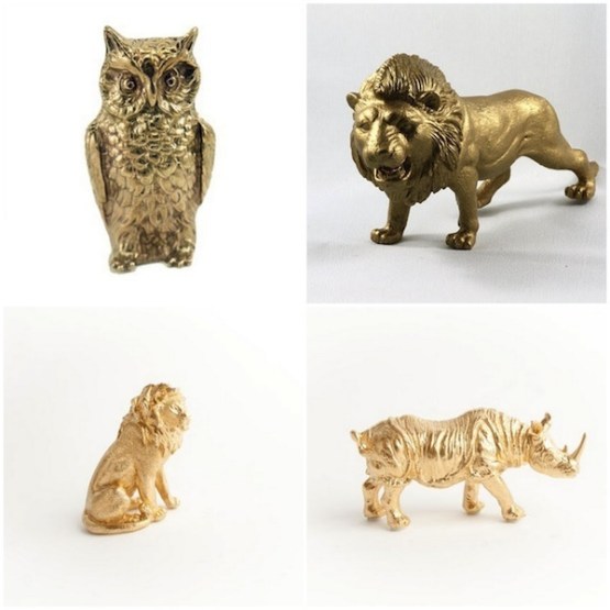 BUY or DIY Gold Animals