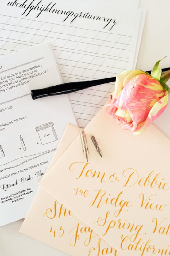 DIY Calligraphy For Your Wedding | Bridal Musings Wedding Blog