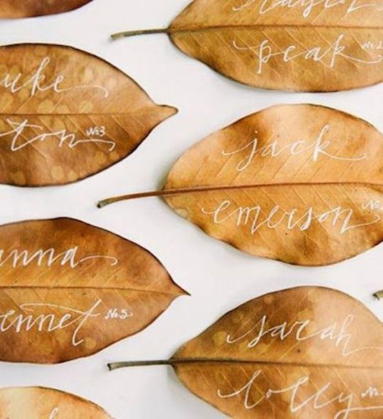 15 Gorgeous Leaf Ideas for a Fall Wedding