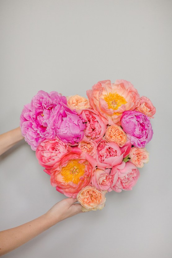 DIY Tutorial: Fresh Flower Heart
