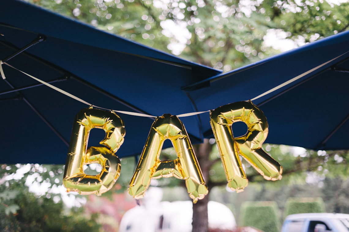 Chic Backyard Cocktail Party Wedding