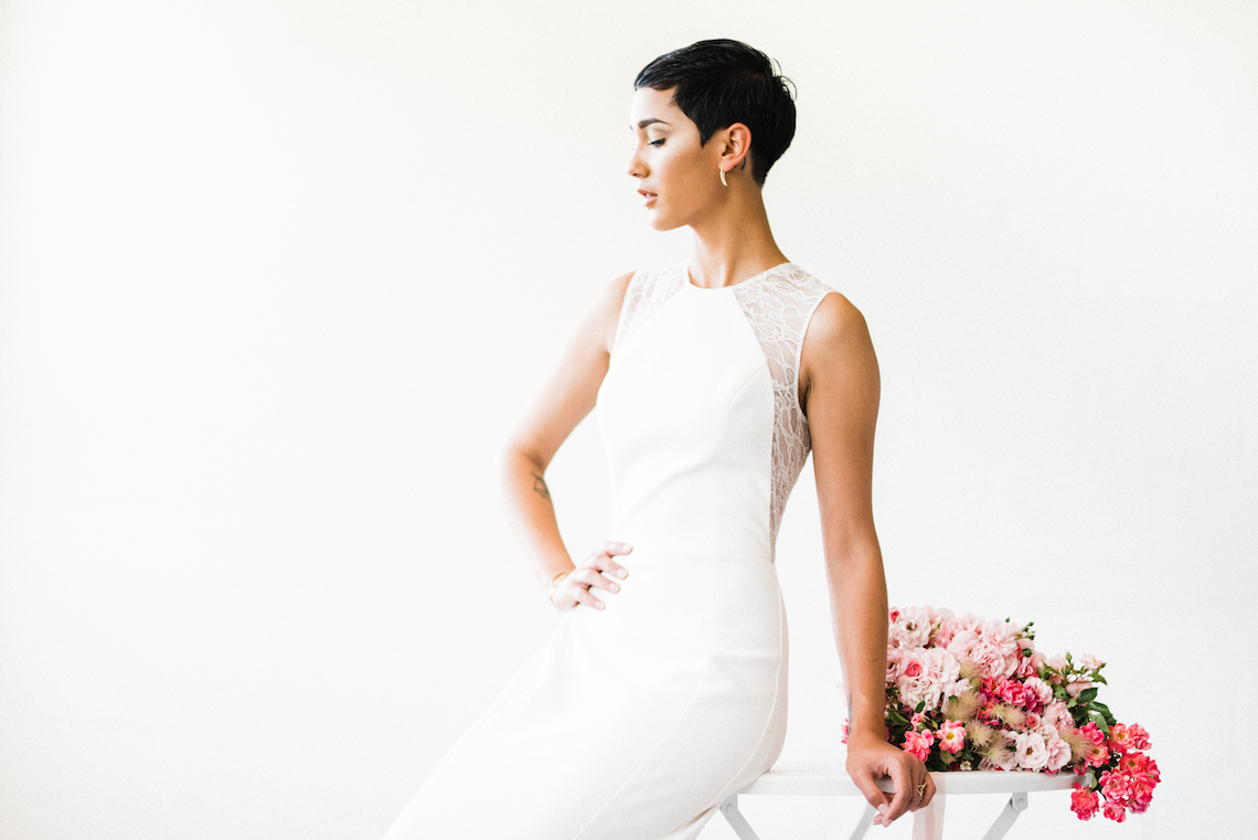 Modern & Minimal Garden Wedding Styled Shoot