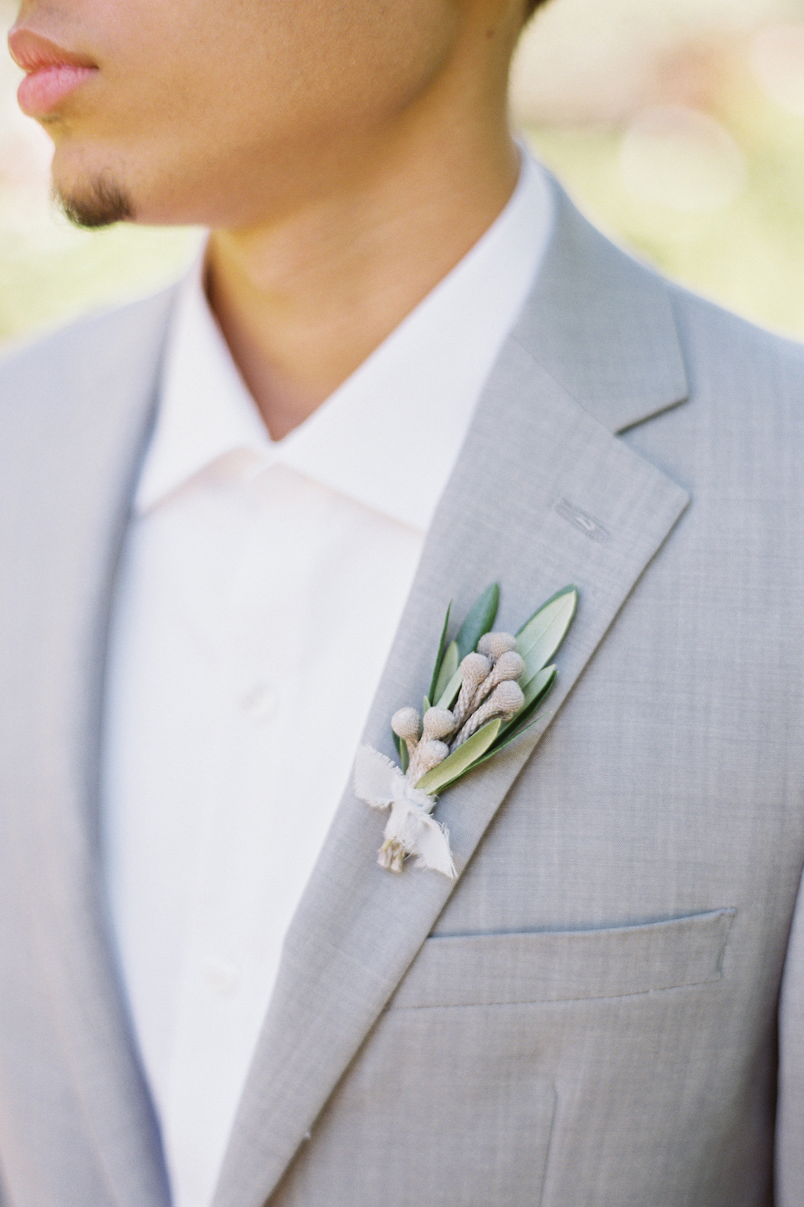 The crepe cake & lamb's ear in this vintage wedding shoot are too cute!