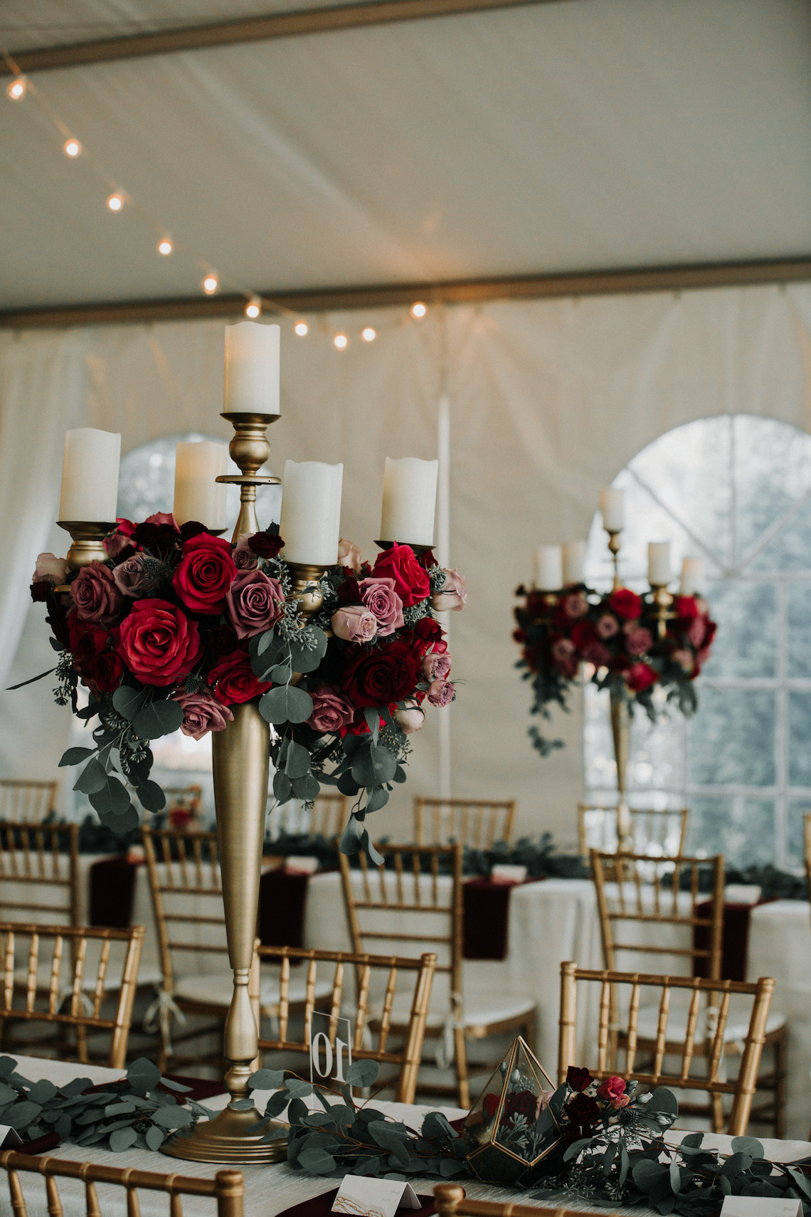 A classic, red rose filled wedding, perfect for Valentine's Day lovers