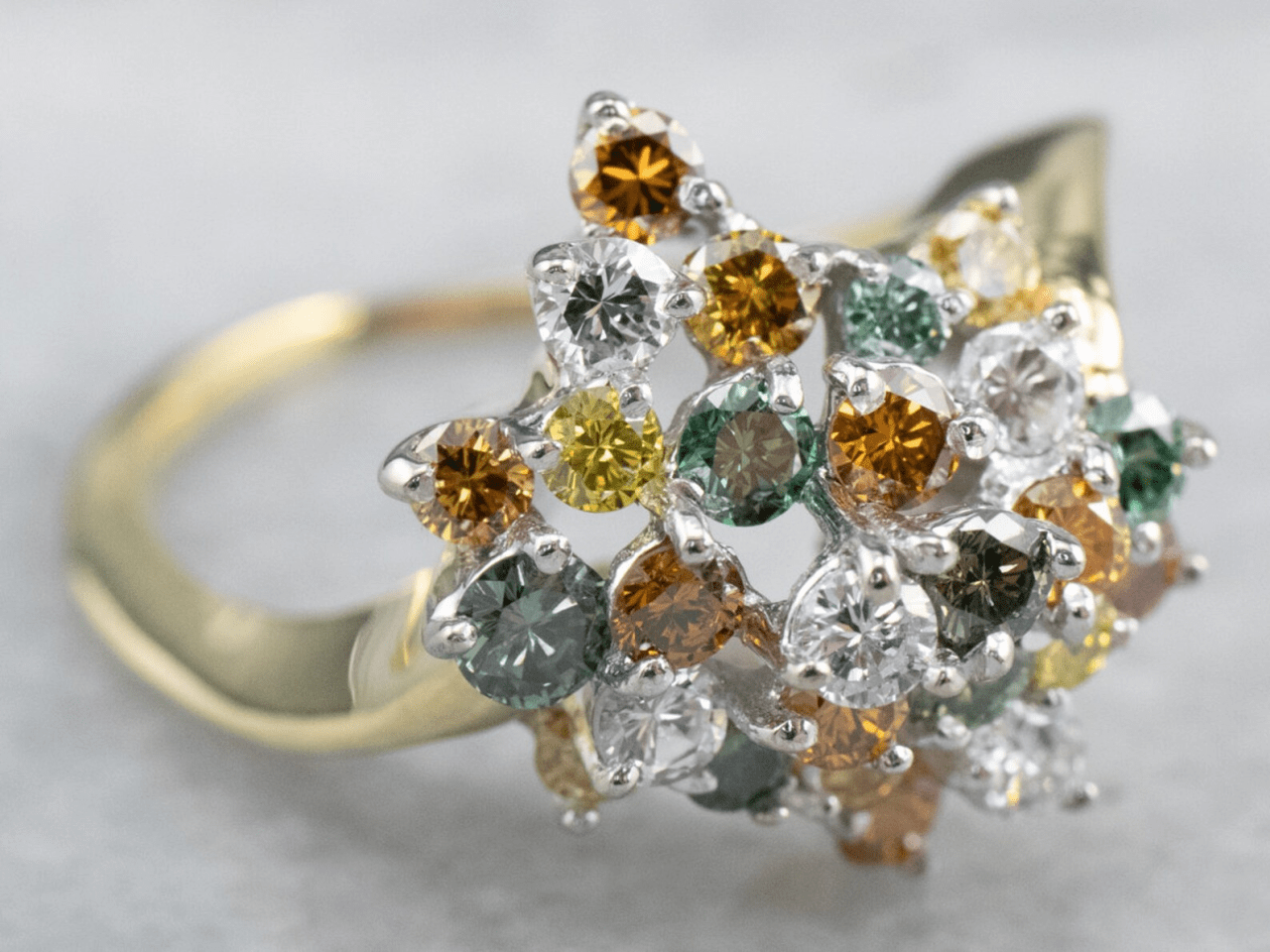 30 Stunning Cluster Engagement Rings in Different Styles